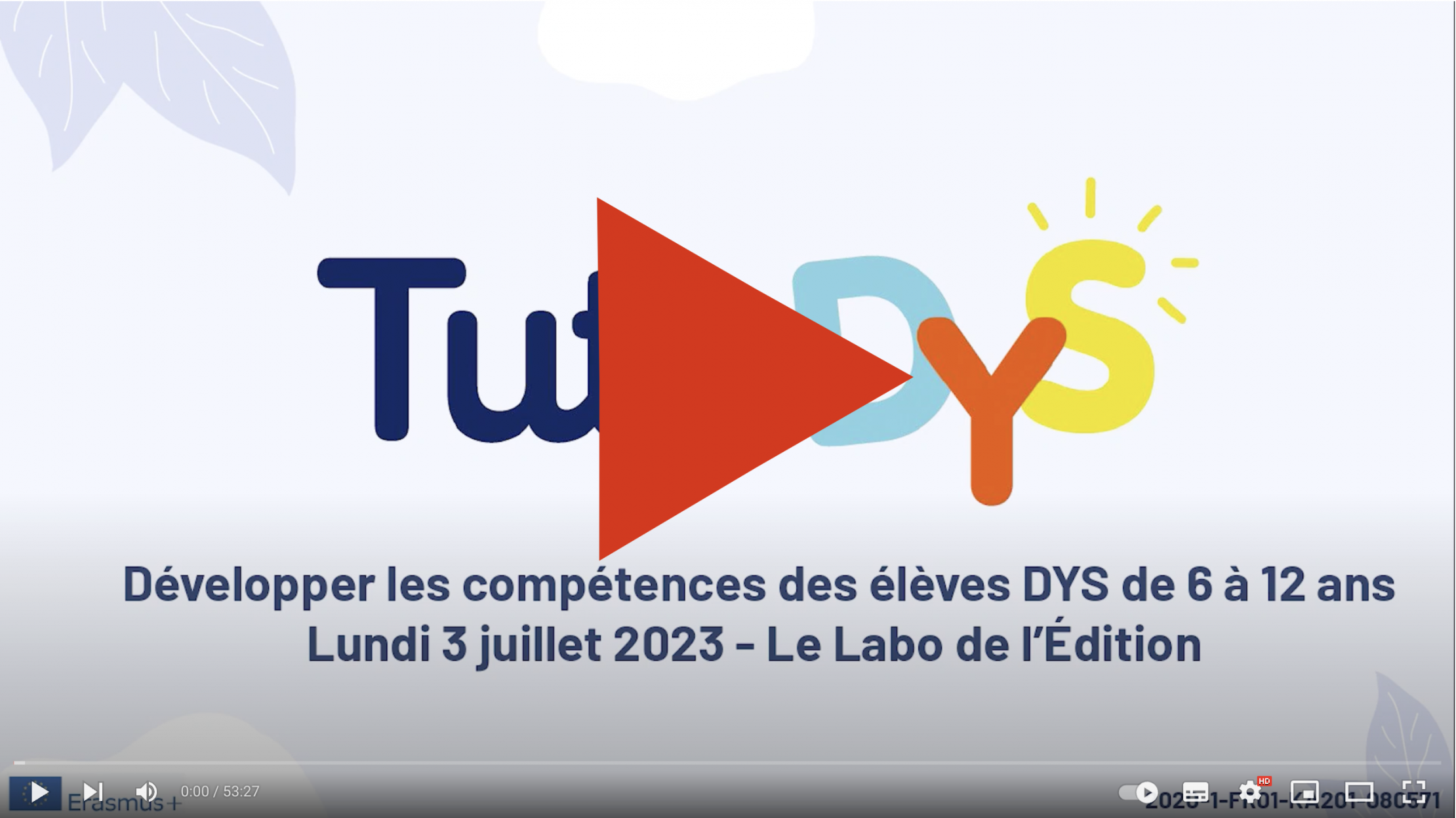 TUTODYS - événement de présentation | EDULOG